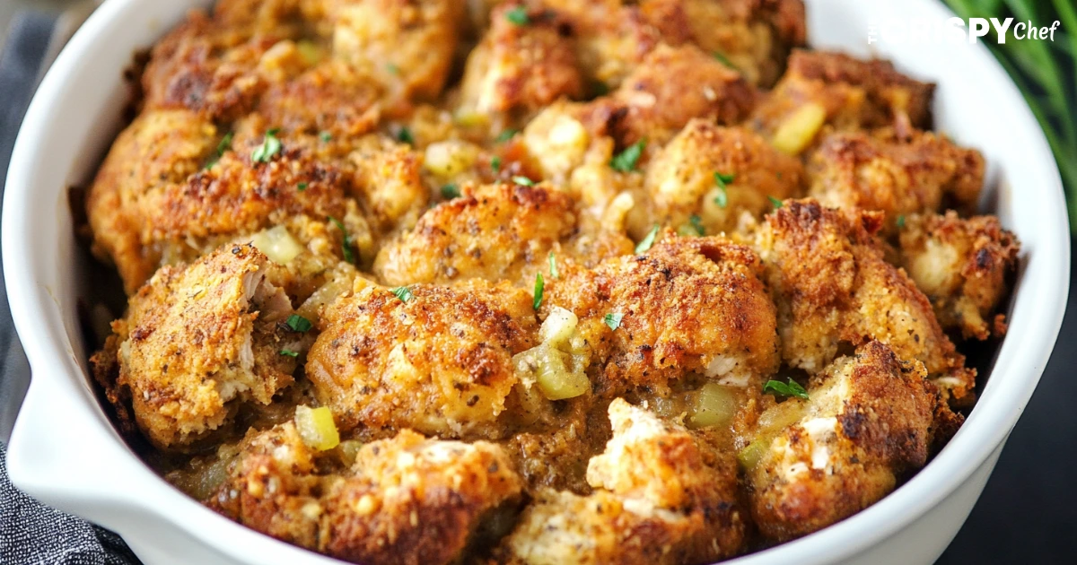 Easy Homemade Chicken Dressing Recipe For Dinner