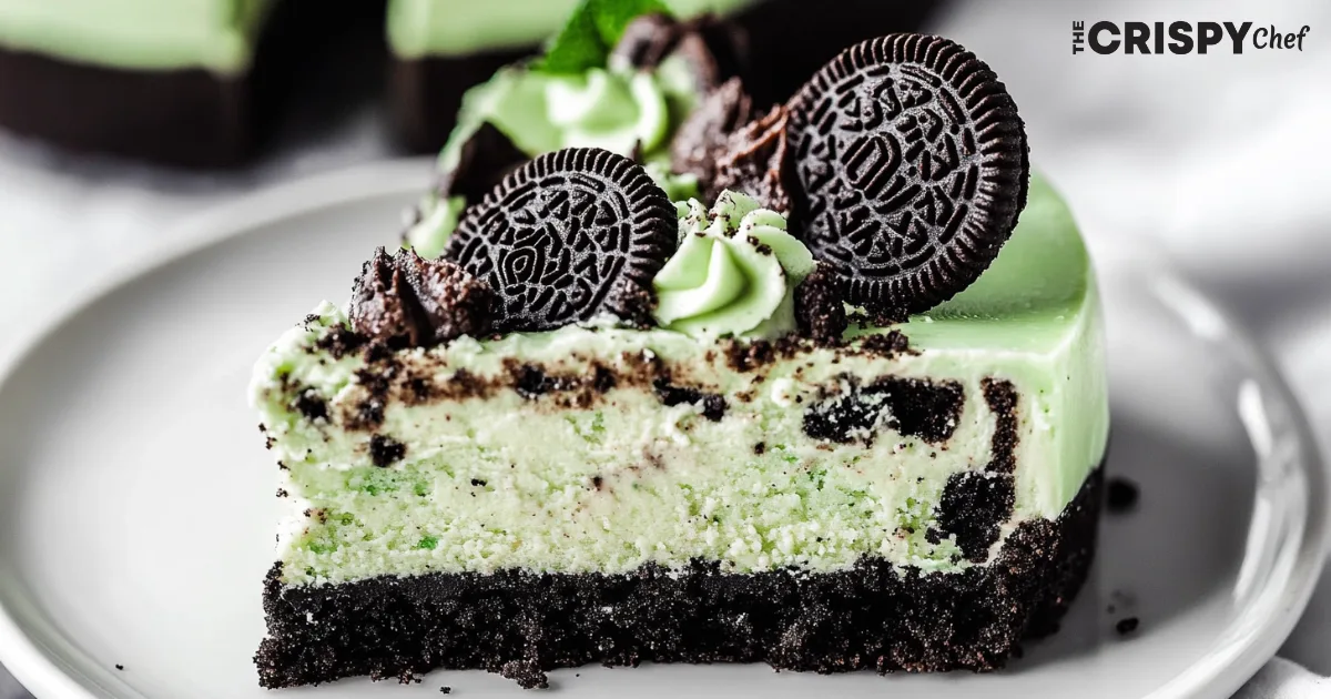 Mint Oreo Cheesecake