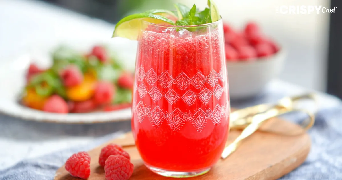 Raspberry Lime Fizz Mocktail