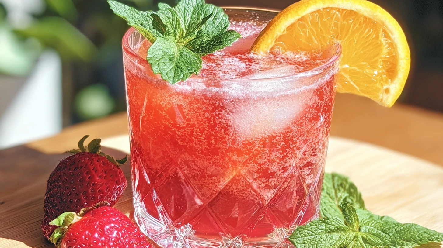 Springtime Strawberry Sipper Mocktail