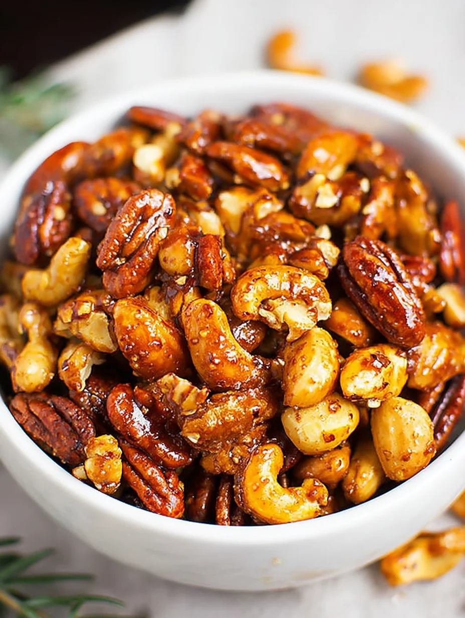 Maple Glazed Nuts Easy Recipe