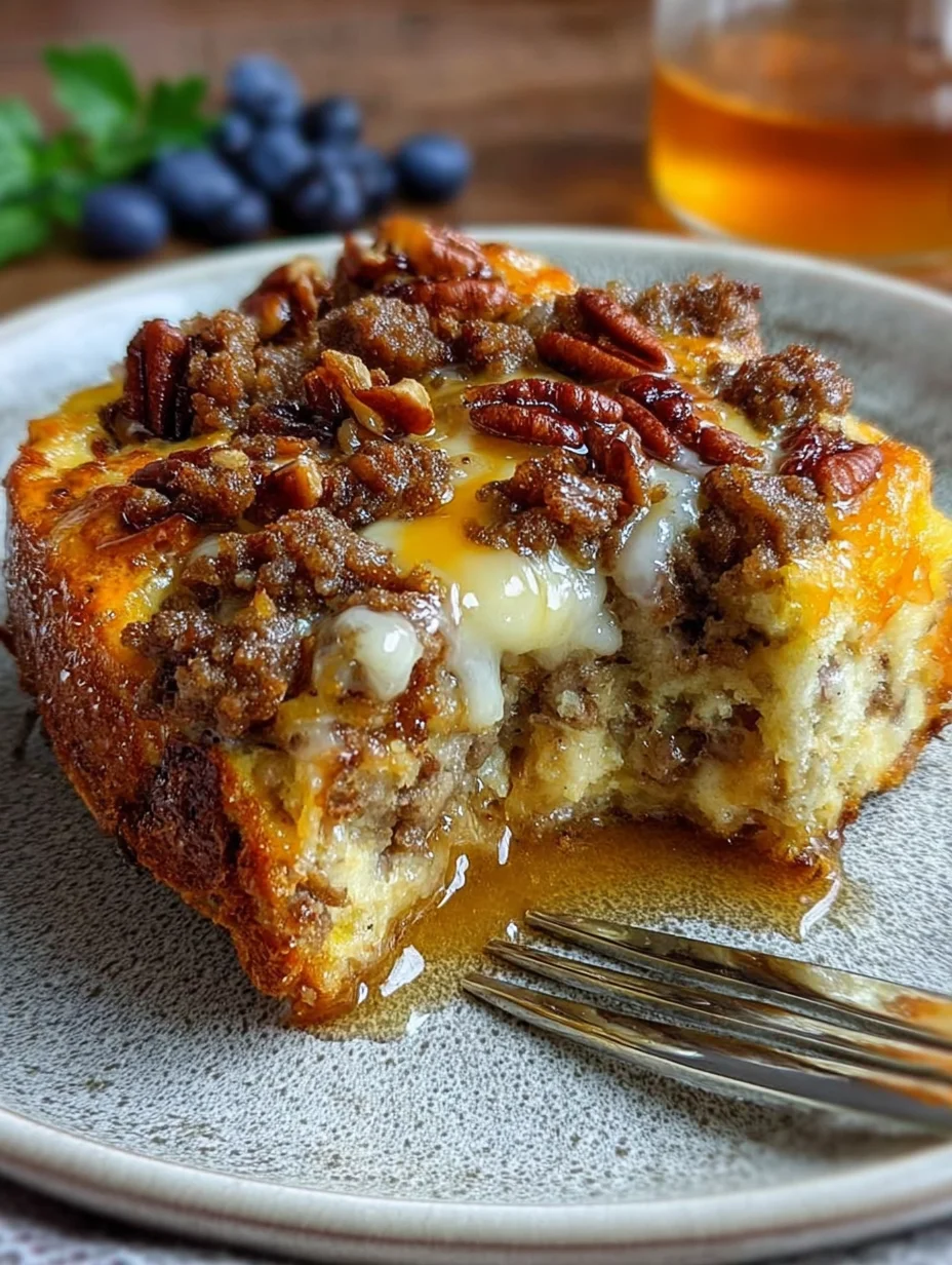 Sweet Maple Sausage Breakfast Casserole