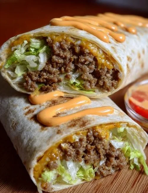 Homemade Big Mac Wraps With Special Sauce