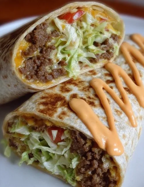 Homemade Big Mac Wraps With Special Sauce
